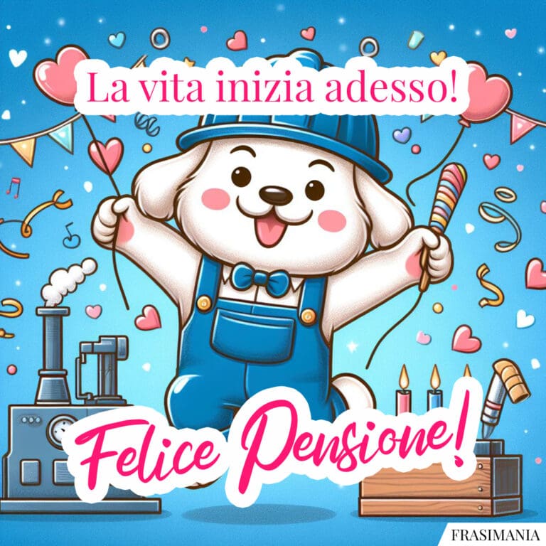 Auguri di buona pensione (con immagini)