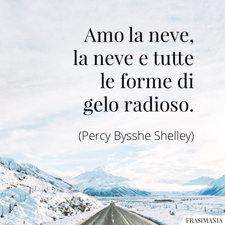 Frasi sulla neve belle e poetiche (in inglese e italiano)