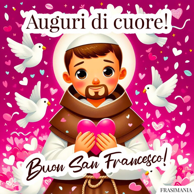 Auguri di Buon San Francesco (con immagini)